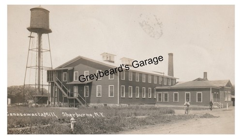 RPPC Canasawacta Mill SHERBURNE NY Chenango County New York Real Photo ...