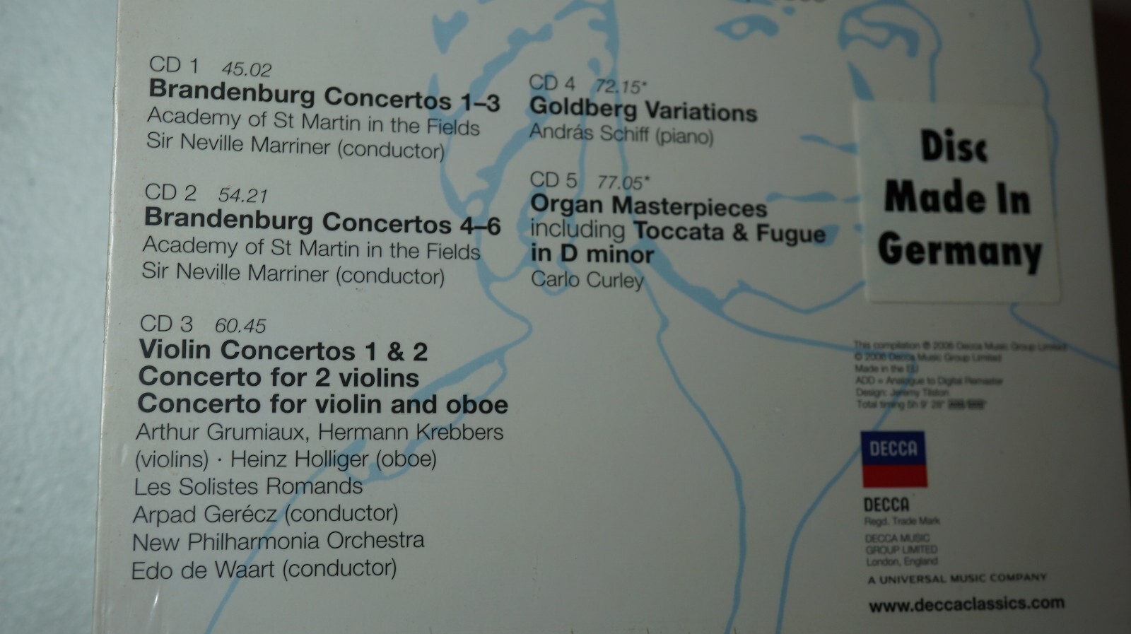 Ultimate Bach (CD, 5 Discs, Decca) for sale online | eBay