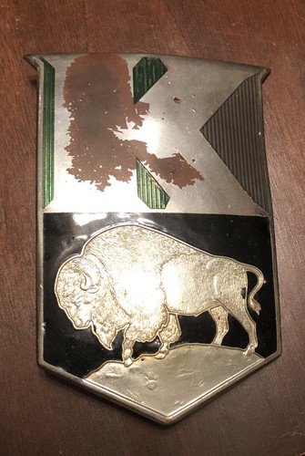 47 Kaiser Frazer Motors Car Badge Emblem Buffalo | eBay