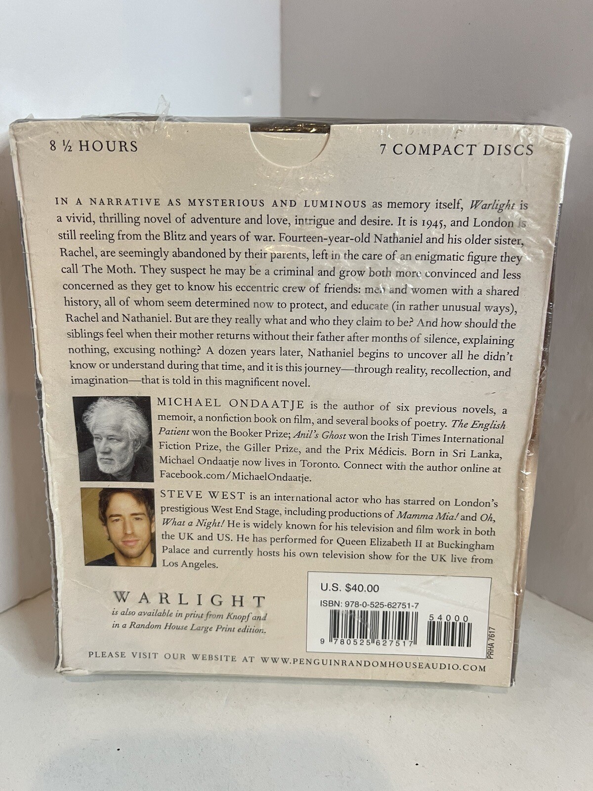 Warlight : A Novel by Michael Ondaatje (2018, Compact Disc, Unabridged ...