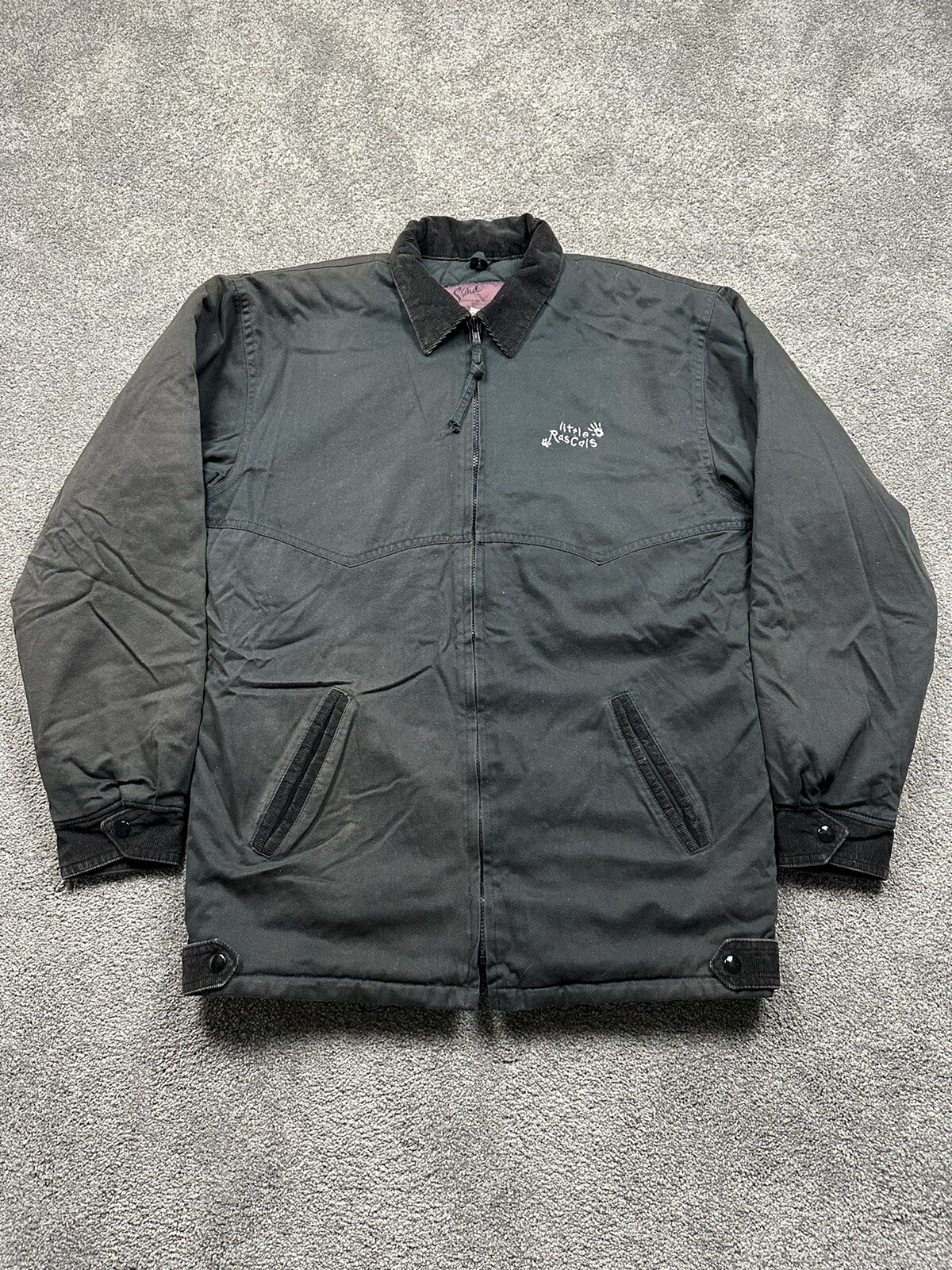 Vintage Little Rascals Movie Jacket 90s Trench Coat Medium | eBay