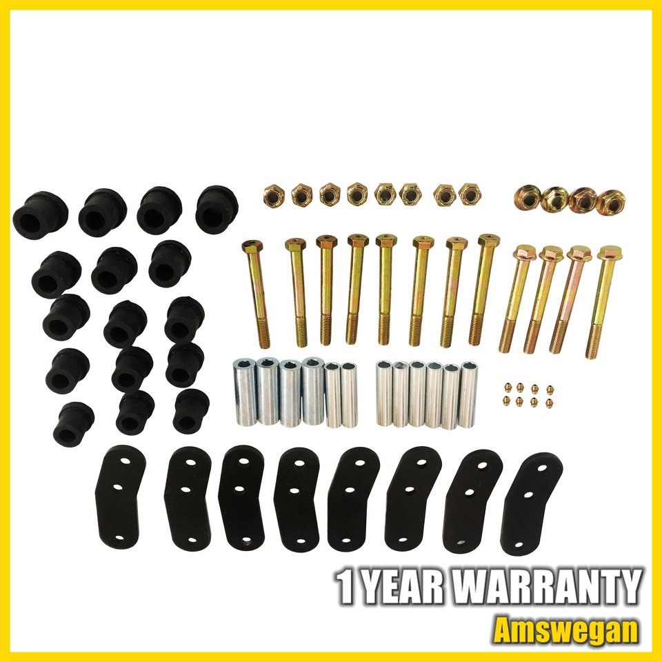 Front or Rear Leaf Spring Shackles and Hangers Fits 1987-1995 Jeep ...