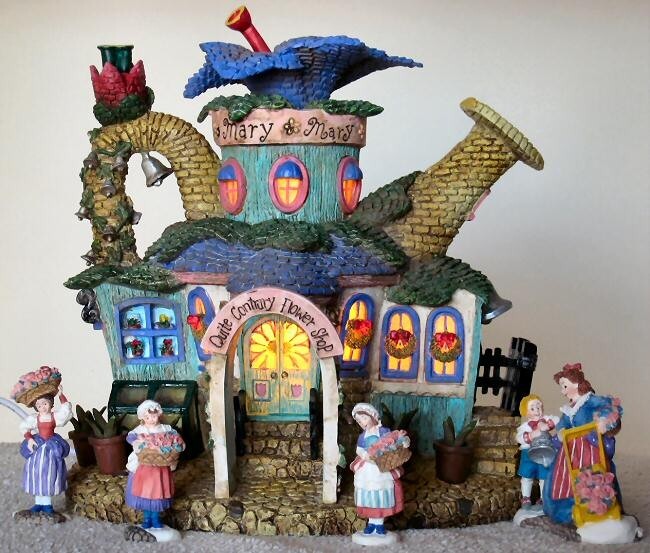 Dept 56 Storybook Village MARY MARY QUITE CONTRARY Lighted 5 pcs BRAND ...