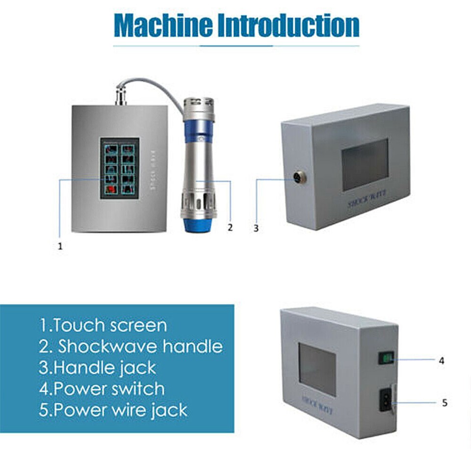 ED Shockwave Therapy Machine For ED Erectile Dysfunction Pain Relief ...