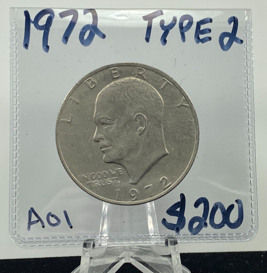 1972 TYPE 2 CLAD EISENHOWER DOLLAR | eBay