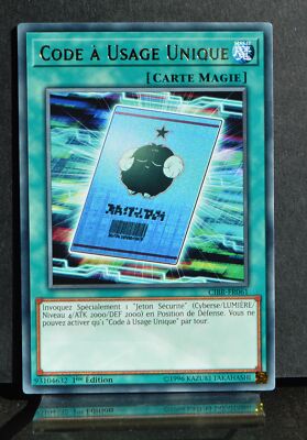 carte YU-GI-OH CIBR-FR061 Code à Usage Unique (One-Time Passcode) - Rare NEUF FR | eBay