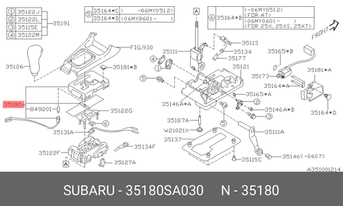 Genuine OE Indicator Assembly 35180SA030 for Subaru 35180-SA030 | eBay.de