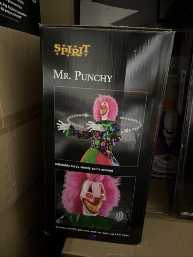 Mr. Punchy Animatronic Scary Clown Spirit Halloween 6 Ft Led Eyes | eBay