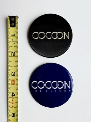 VINTAGE 80s COCOON MOVIE PROMO LENTICULAR BUTTON LOT RON HOWARD THE ...