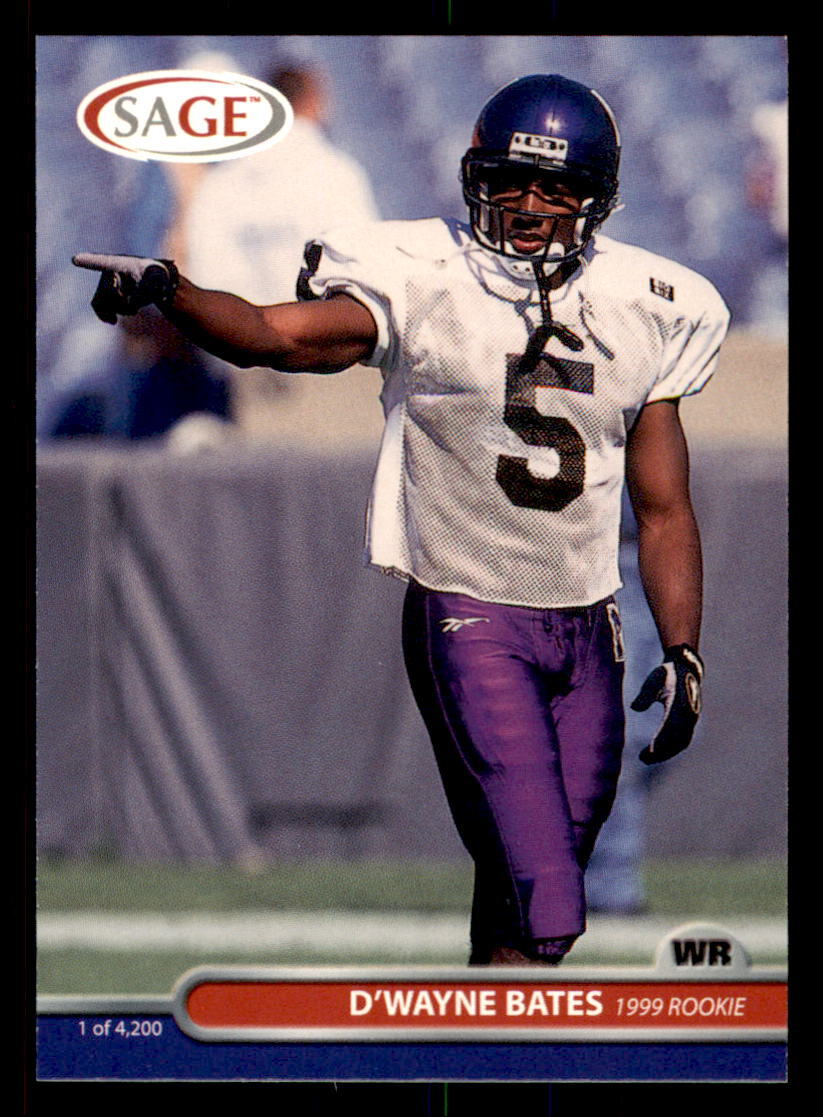 1999 SAGE #4 D'Wayne Bates Northwestern Wildcats | eBay