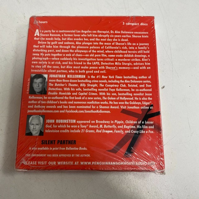 Jonathan Kellerman Ser.: Silent Partner by Jonathan Kellerman (2003, Compact Disc, Abridged ...