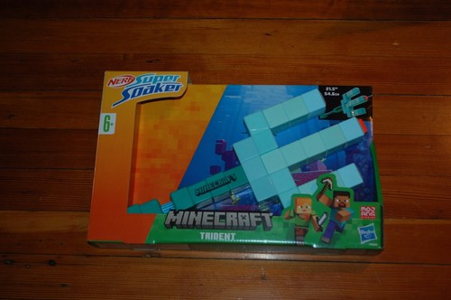 Nerf Super Soaker-Minecraft Trident-Brand New-Never Opened | eBay