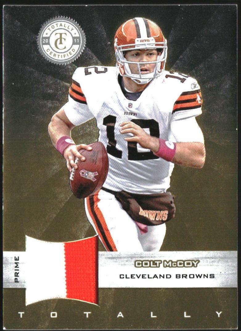 2011 Panini Totally Certified - Colt McCoy #24 Totally Gold Materials ...