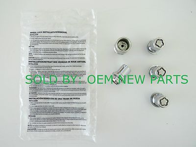 Genuine Toyota Rav4 Rav-4 Chrome 4 Wheel Locks with Key | eBay