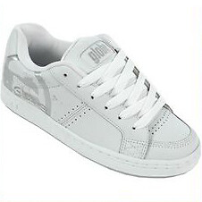 Globe Women's Vice SS Skate Shoe White/Silver - A010-19660, White ...