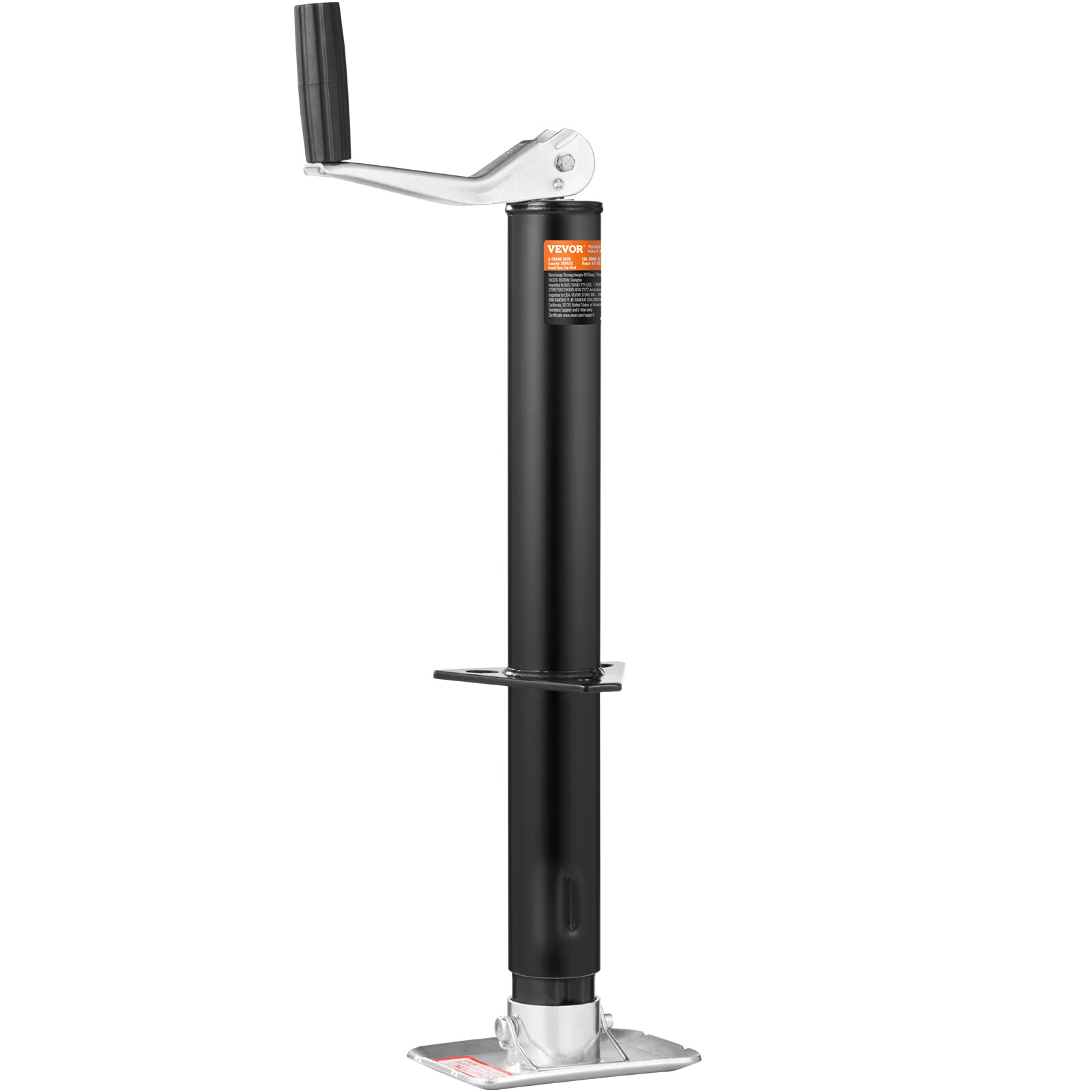 VEVOR Trailer Jack A Frame Bolt on Trailer Tongue Jack 2000 lb Height ...