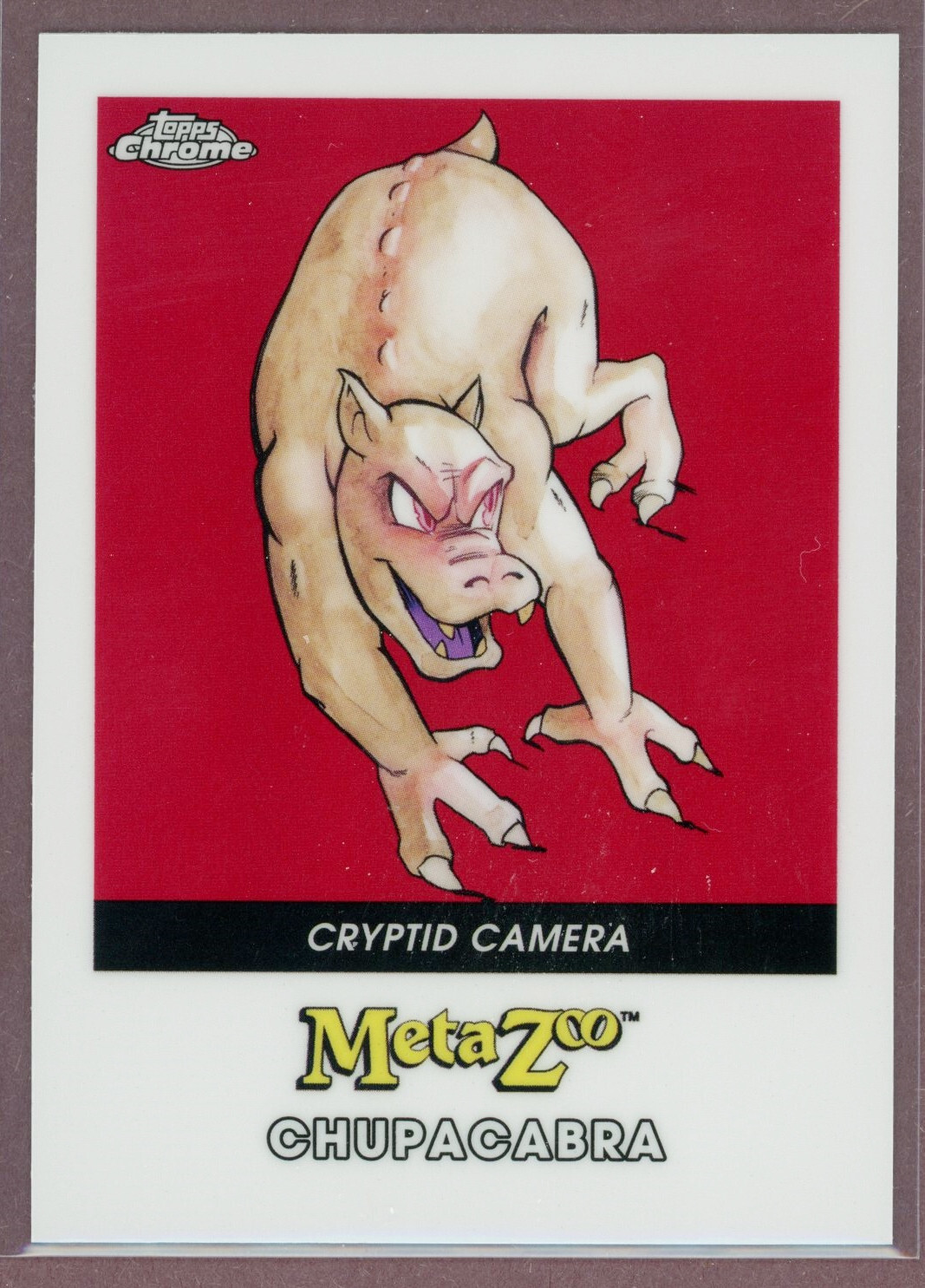 2022 Topps Metazoo Chrome Cryptid Camera First Sighting 13-F Chupacabra ...