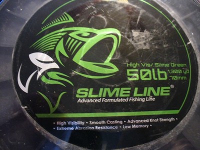 SLIME LINE 1 LB SPOOL 1300 YDS ADVANCED HIGH VISIBILTY PRO.GRADE SLIME ...