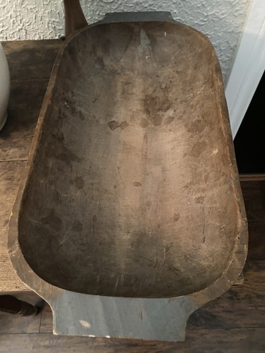 One Pc Antique Primitive 1890,s Old Wood Farmhouse Kitchen Trencher ...