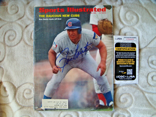 Ron Santo signed autograph vintage 1969 Sports Illustrated magazine JSA ...