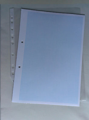 Graph paper new (20 A4 sheets of 1mm/5mm/10mm blue graph paper ...