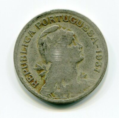 Portugal 1931 1 Escudo Coin VF Condition Portuguese Republic KM578 | eBay
