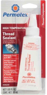Permatex 59235 High Temperature Thread Sealant, 50 ml Tube , White ...
