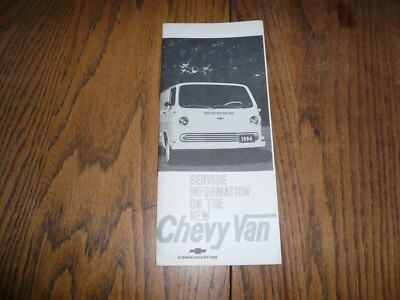 1964 Chevrolet Chevy Van Service Information Booklet - Vintage | eBay
