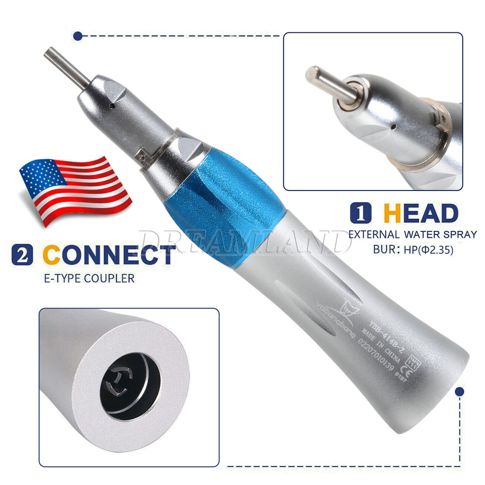 NSK Style Dental Low Speed Handpiece Kit/Contra Angle/Straight Nose ...
