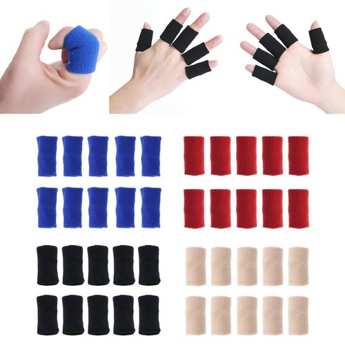 10Pcs Finger Sleeves Support Thumb Splint Brace Fingers Wrap | eBay