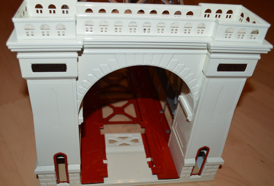 MTH TRAINS EARLY STANDARD GAUGE RED & SILVER HELLGATE BRIDGE | eBay