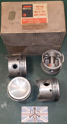 Austin Healey Sprite MG Midget Austin Mini Cooper Piston Set .040" Over ...