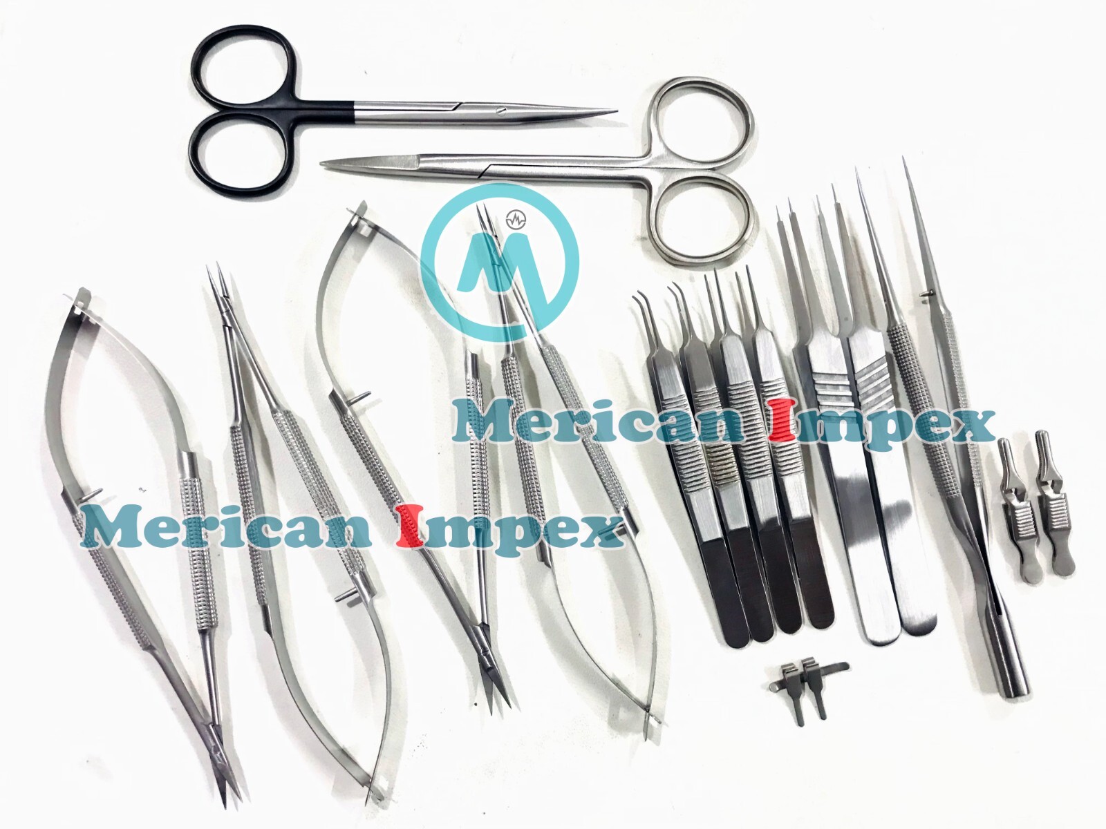 Micro Hand Surgery Instruments Kit Microvascular Clamp Surgical Suture ...