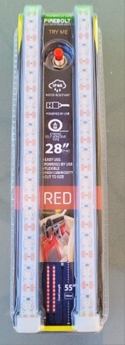 Acellories Vehicle LED Red Strip Lights CLS-5150-R 28” 71 cm Water ...