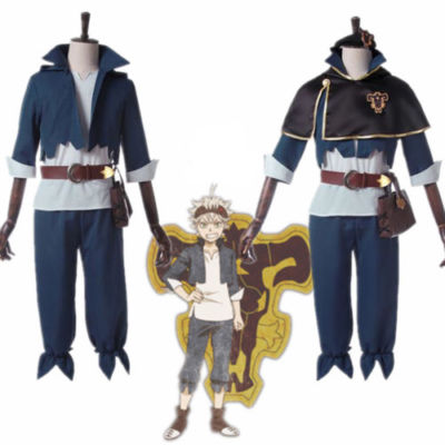 Black Clover Asta Outfit Uniform Cosplay Costumes Cloak Full Set With ...