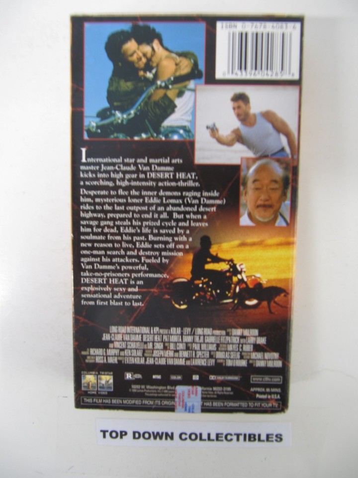 Desert Heat, Jean Claude Van Damme, Pat Morita VHS Movie | eBay