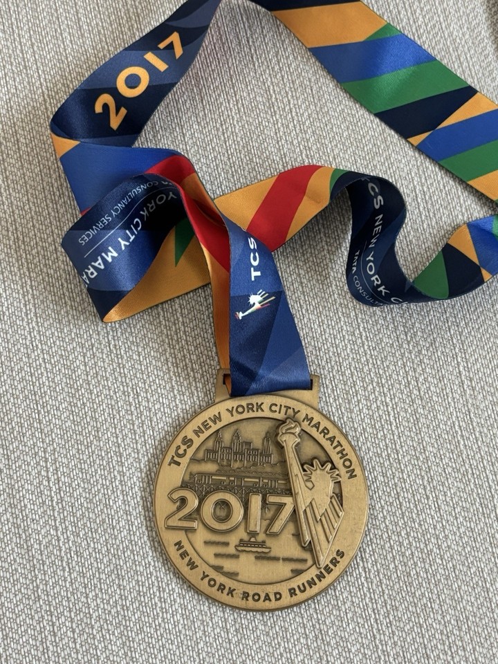 2017 NYC New York City MARATHON MEDAL Abbott World Marathon Majors ...