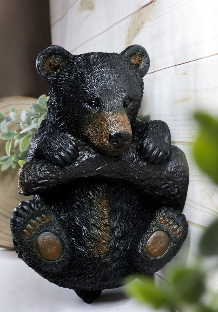 Forest Black Bear Decor Ebros 14.5