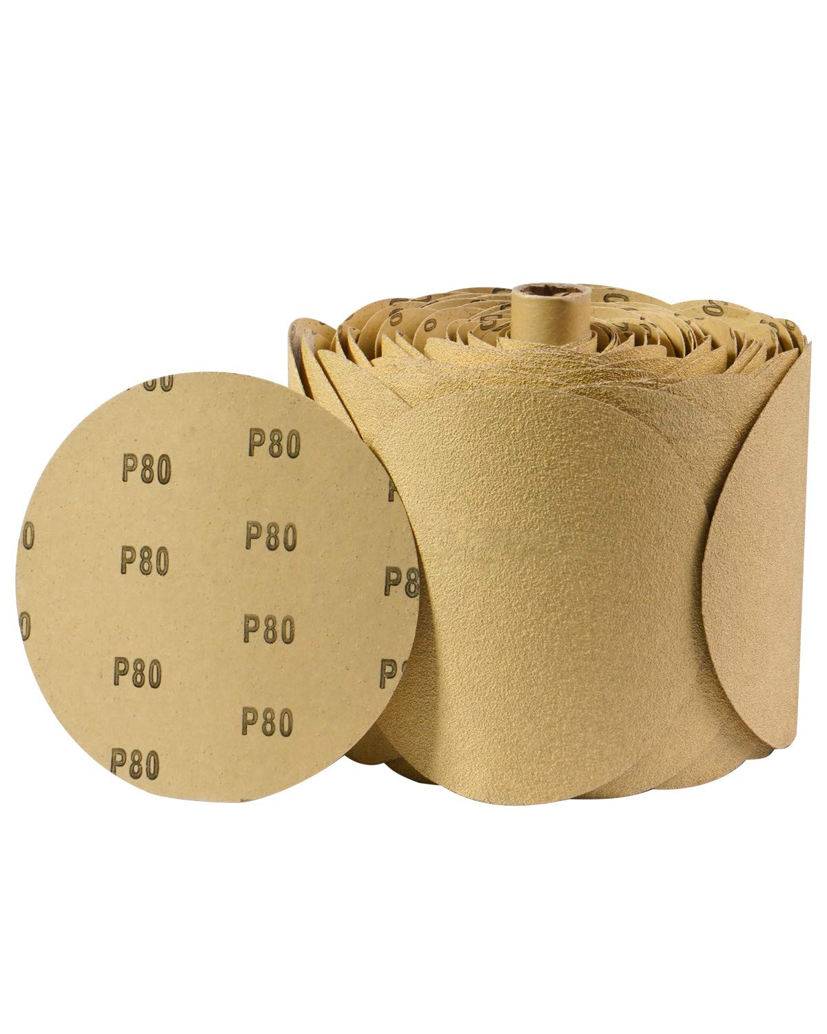 100 PCS PSA Sanding Discs 6 Inch Adhesive Backed Sandpaper 80 Grit ...