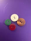 Lot Of 4 VINTAGE LEA STEIN RHODOID BUTTON Colors LAMINATES Rare | eBay