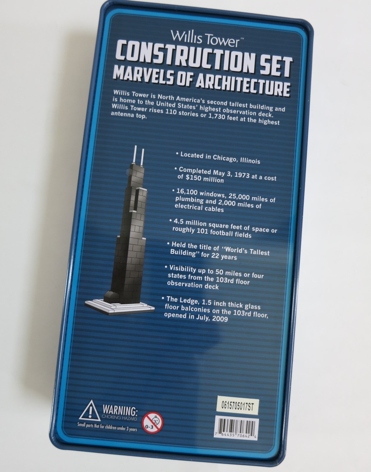 Willis Tower Construction Set: Marvels of Architecture 130 Pcs, 10.5 ...