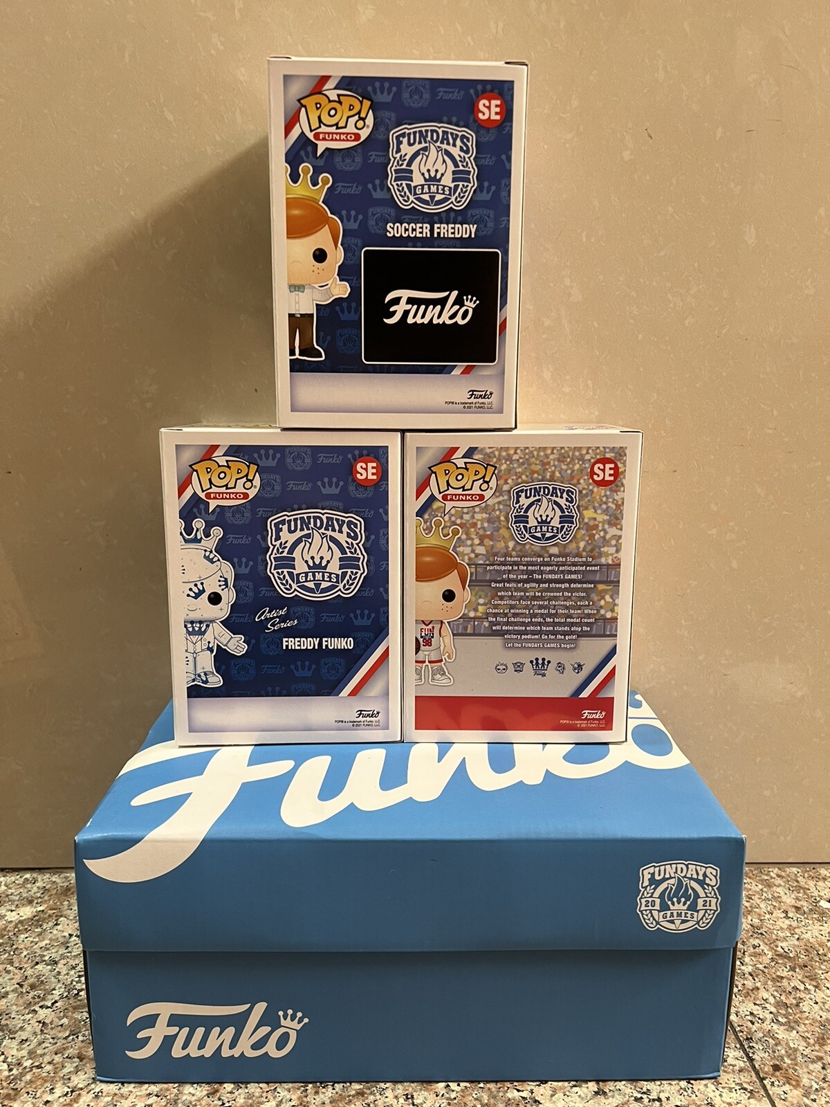 Funko Pop! 2021 Fundays Box of Fun . Lot Of 3 . Soccer, Dream Team ...