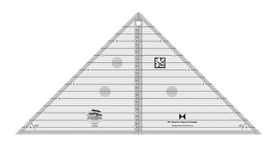 Creative Grids 90 Degree Quarter-Square Triangle Sewing Quilting Ruler ...
