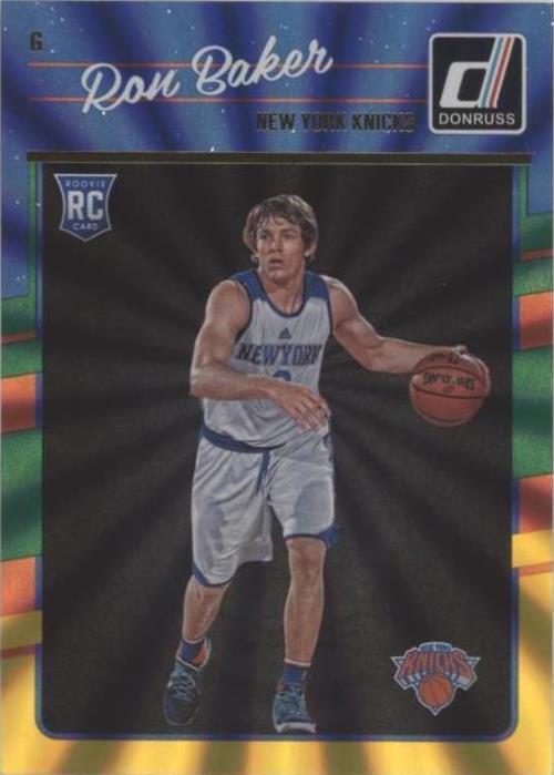2016-17 Panini Donruss - Rookies Ron Baker #200 Green & Yellow Holo ...