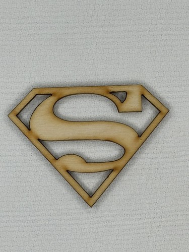 Custom Laser Cut Unfinished Superman Symbol Shape Wood Craft Cutout | eBay