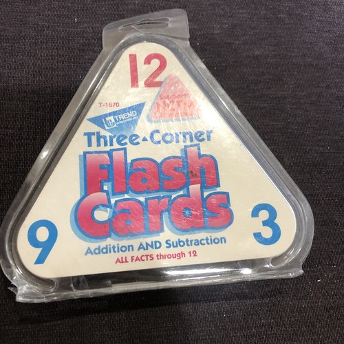 Three Corner Flash Cards T-1670 Trend Addition & Subtraction open box ...