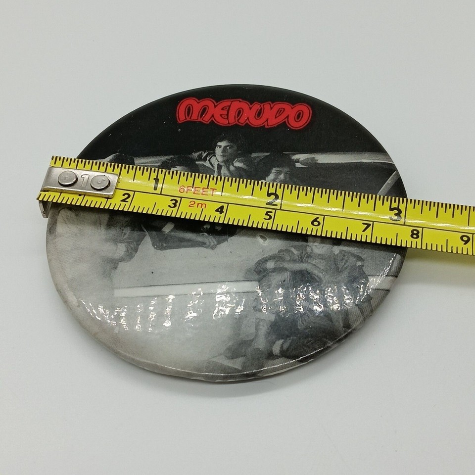 Menudo Button Pin Pinback 3" Vtg Boy Band Latin Pop Music Memorabilia ...