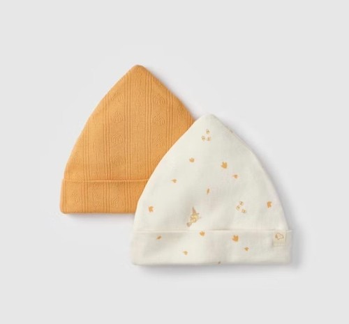 Peanuts Baby 2 Pack Little Snoopy Halloween Cap Set - White/Orange ...