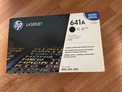 HP 641A (C9720A) Black Toner Cartridge | eBay