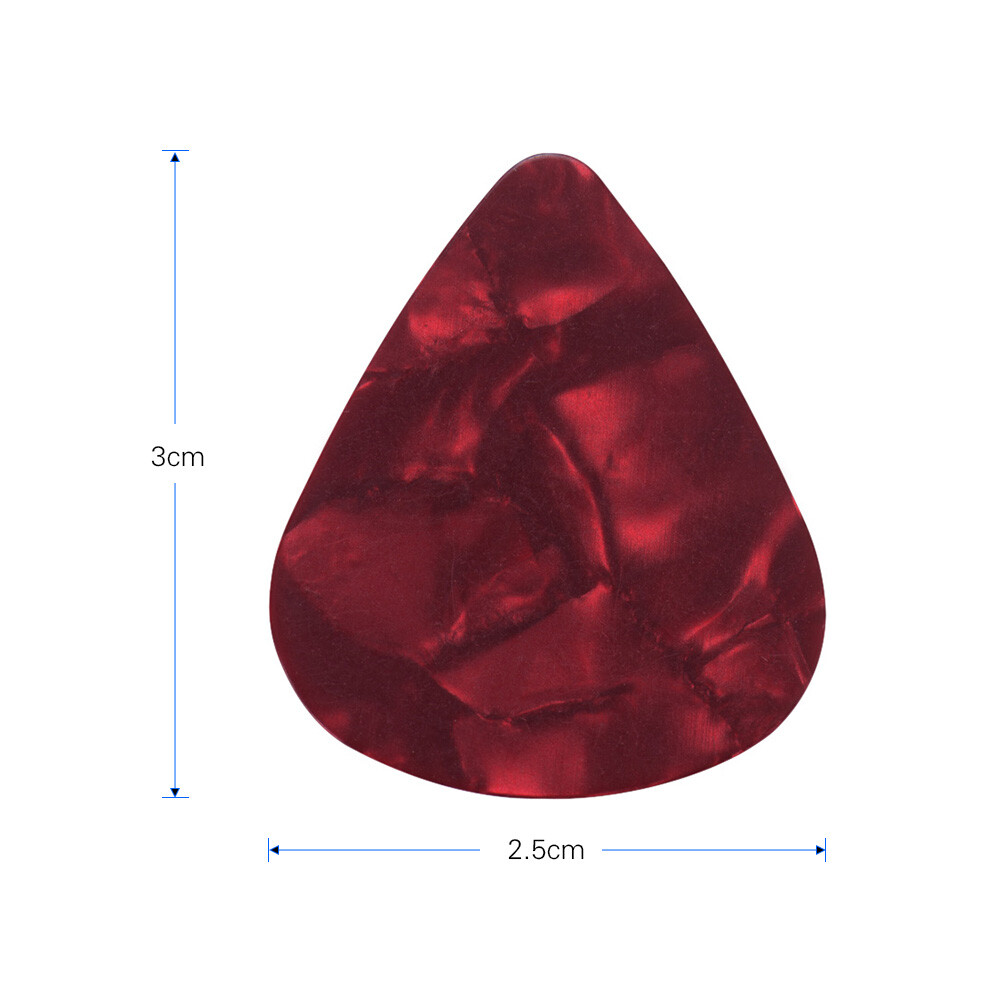 100pcs/ Colorful Celluloid Guitar Picks for Bass Electric Acoustic O2G2 ...